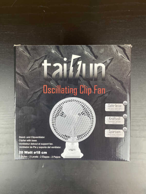 Taifun Clip-Stand Ventilator - Aut. Schwenkbar 20W, 24,99